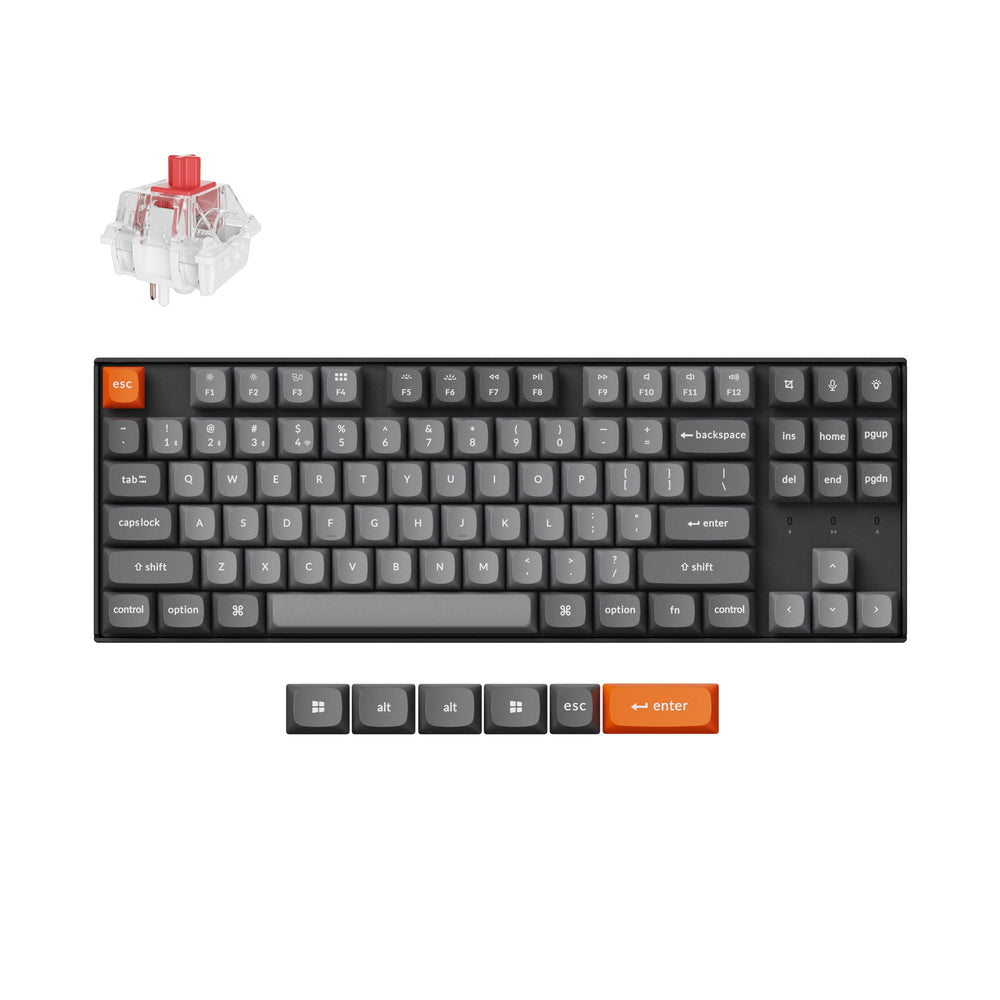 Keychron K8 Max QMK Wireless Mechanical Keyboard (US ANSI Layout ...