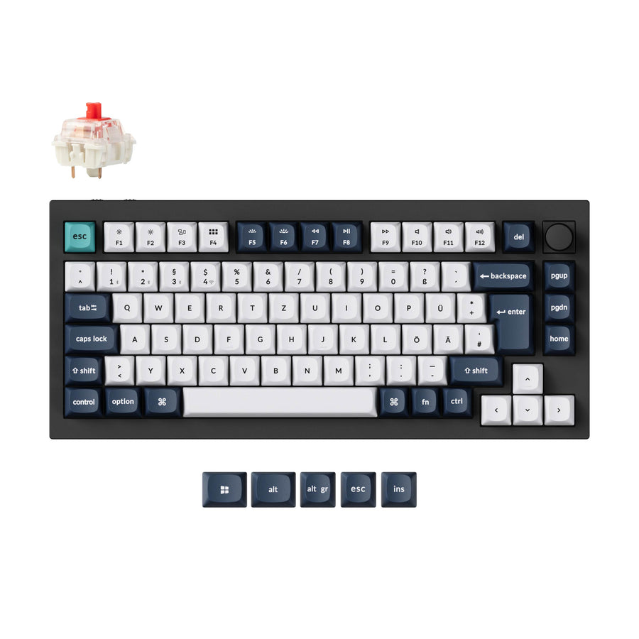 Keychron Q1 Max QMK/VIA Draadloos Aangepast Mechanisch Toetsenbord ISO ...